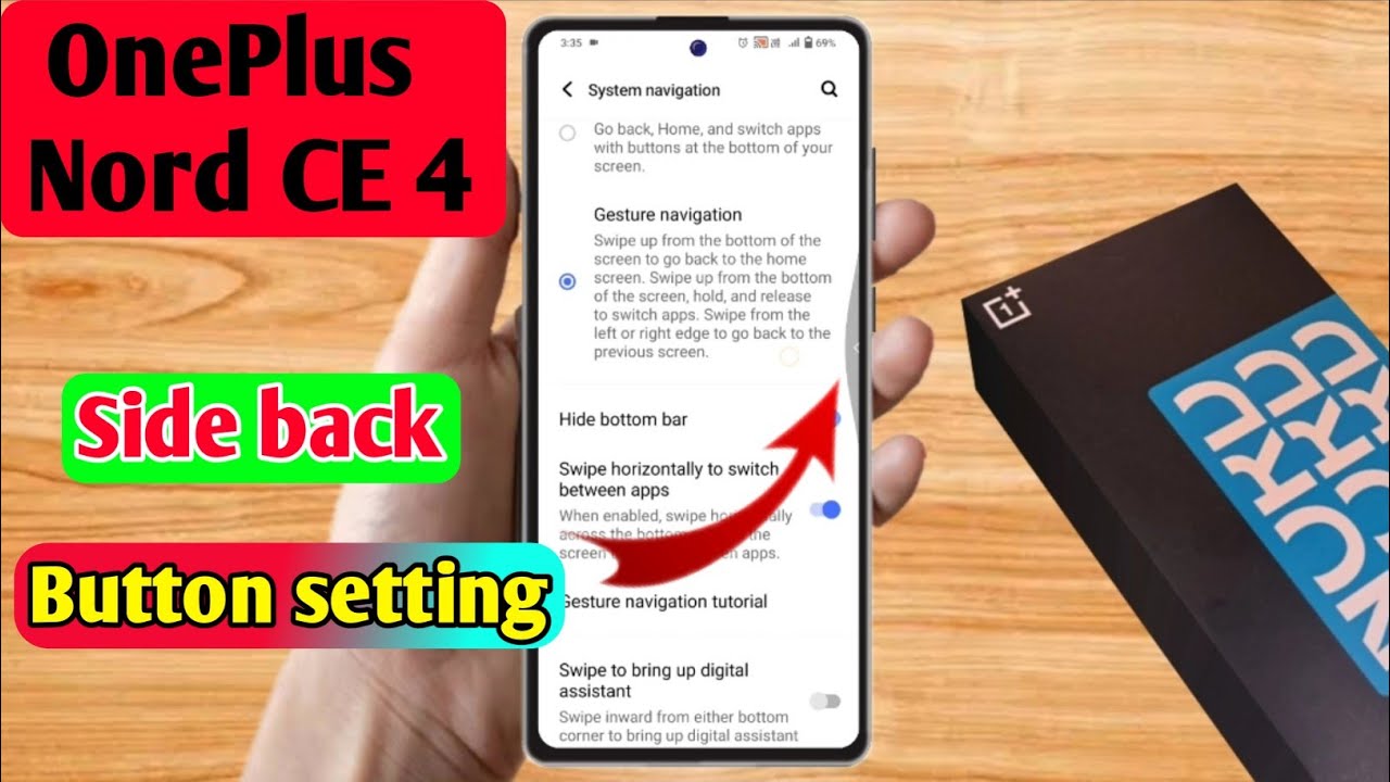 oneplus nord ce 4 side back button, oneplus nord ce 4 side back setting ...