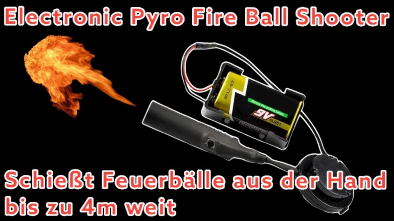 Electronic Pyro Fire Ball Shooter | Schießen Sie Feuerbälle aus der ...
