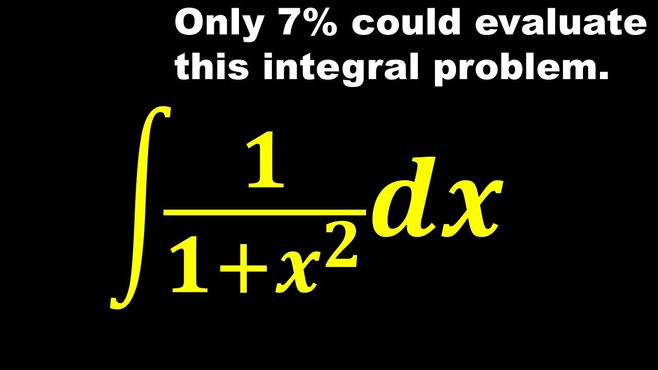 Amazing Integral - YouTube