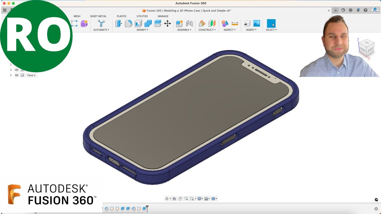 Fusion 360 | Modelarea unei Carcase de iPhone 3D | Rapid și Simplu ...