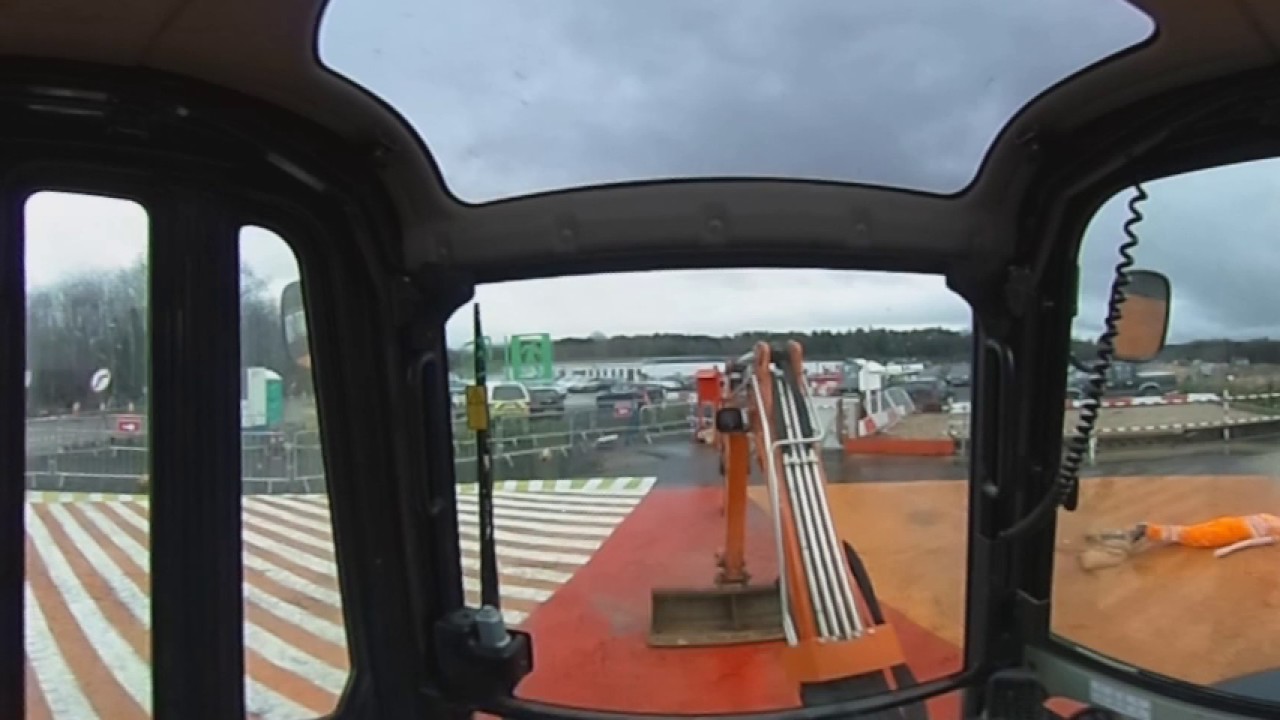 Excavator Cab - Safety Exclusion Zone - 360 - YouTube