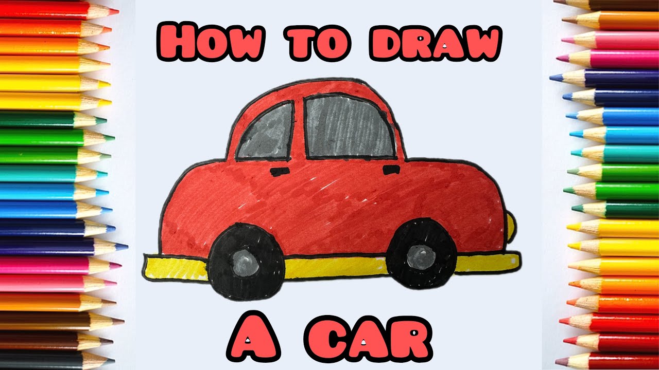 How to draw a car step by step #deepnitaartisticworld #drawing - YouTube