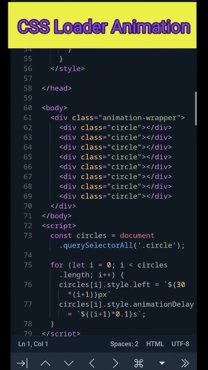 Css Loader Animation Coding Status Css Python Codingstatus Howtomake Youtubeshorts Youtube