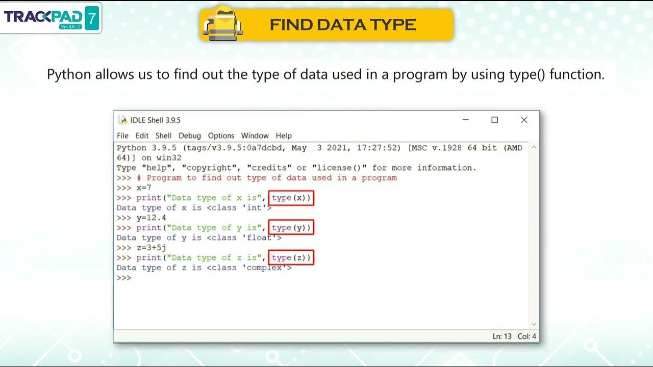 𝐅𝐢𝐧𝐝 𝐃𝐚𝐭𝐚 𝐓𝐲𝐩𝐞 |𝐂𝐡 𝟏𝟎|𝐓𝐫𝐚𝐜𝐤𝐩𝐚𝐝 𝐕𝐞𝐫 𝟐.𝟎|𝐂𝐥𝐚𝐬𝐬 𝟎𝟕 - YouTube