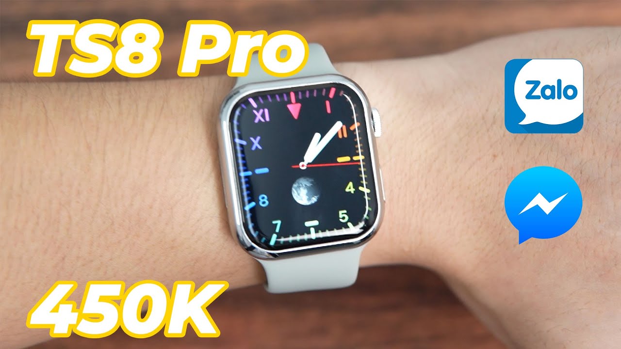 Mở hộp, đánh giá Smartwatch TS8 Pro: Pin Trâu, Rất đẹp, Viền màn hình ...