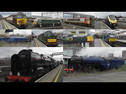Crewe & Chester Train Spotting | Incl: Britannia, Sir Nigel Gresley ...