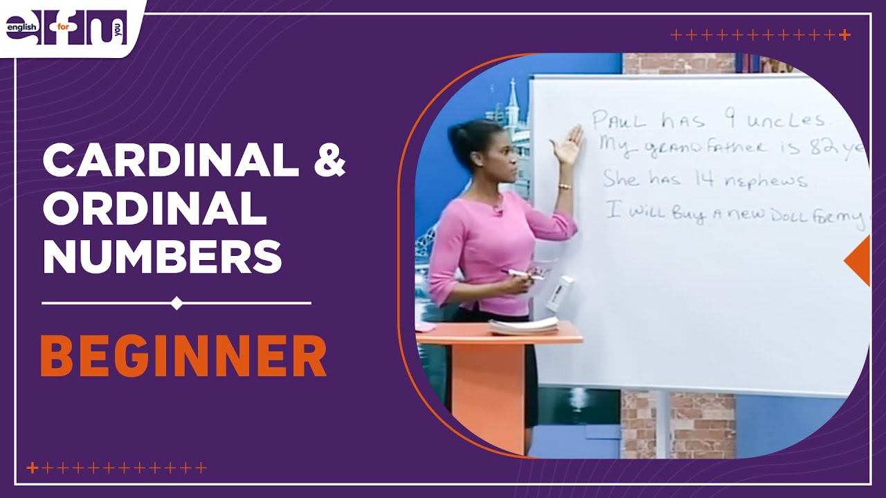 Let's Start English 110 Lesson 28 / Cardinal & Ordinal Numbers - YouTube