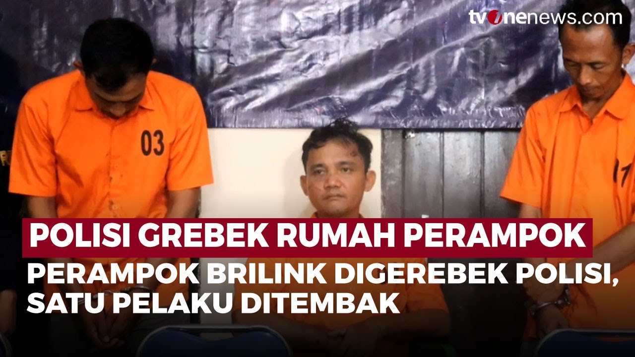 Polisi Grebek Rumah Perampok BRI Link, Tersangka Dihadiahi Timah Panas | OneNews Update - YouTube