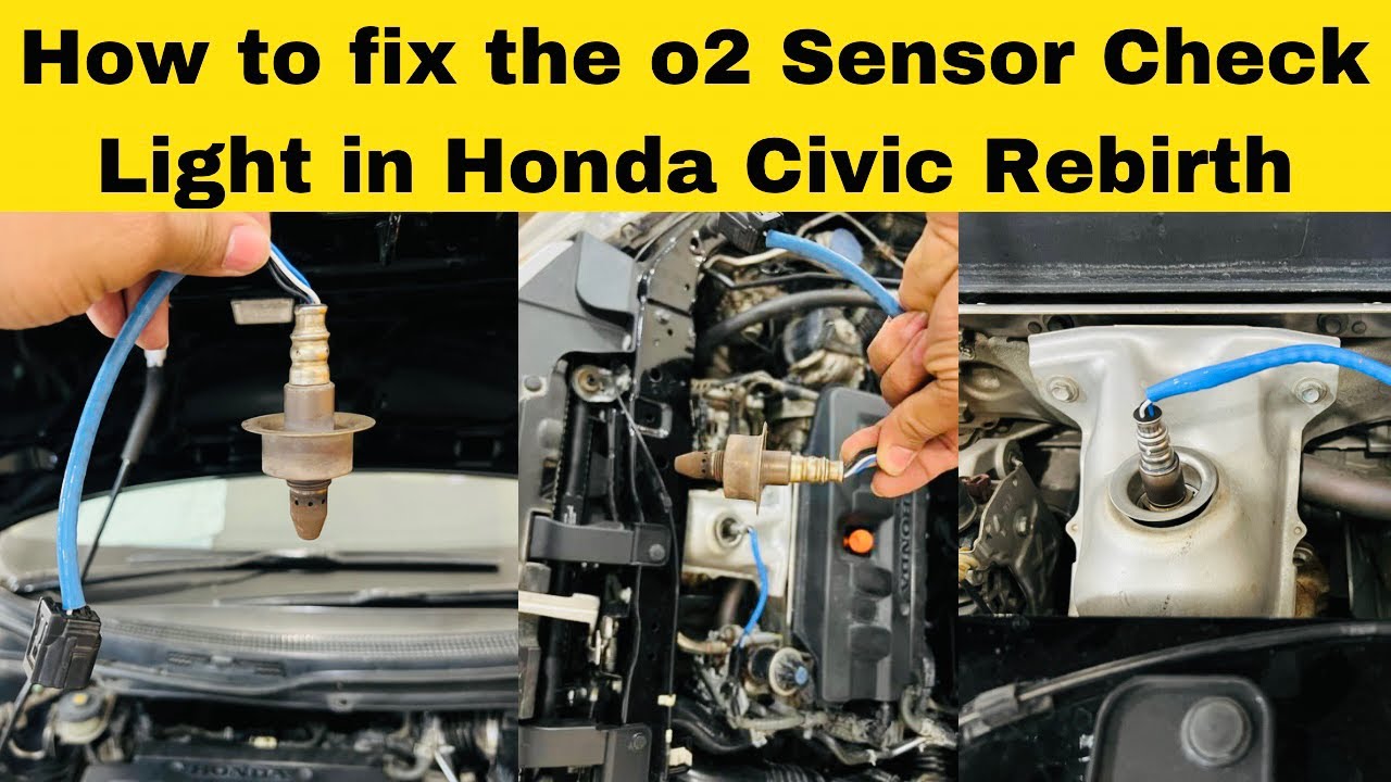 How to fix the o2 Sensor Check Light in Honda Civic Rebirth - YouTube