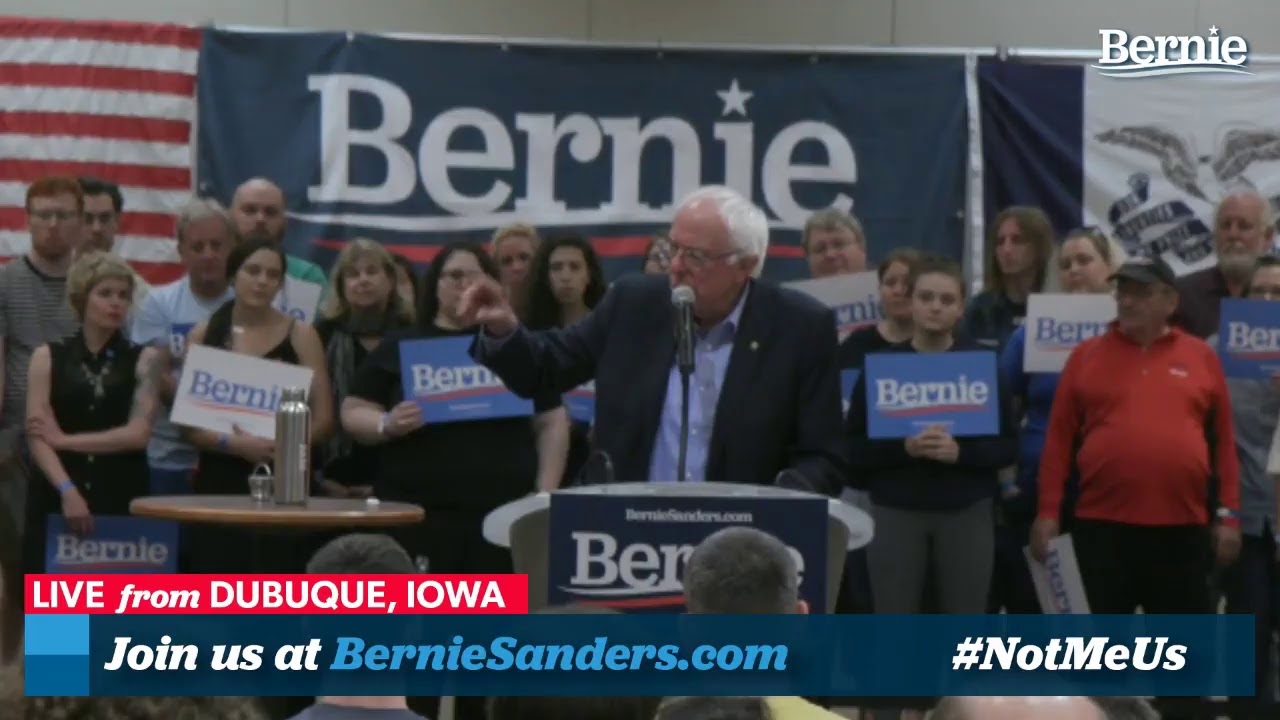 Bernie 2020 Rally In Dubuque, Iowa - YouTube