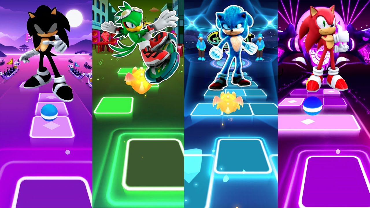 Tiles Xop Best -SHadow🆚Jet🆚 Sonic Super🆚Sonic Hedgedox🎶 Tiles Hop EDM ...
