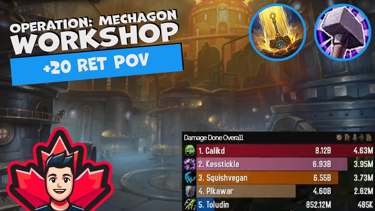 +20 Mechagon Workshop | Ret Paladin POV - YouTube