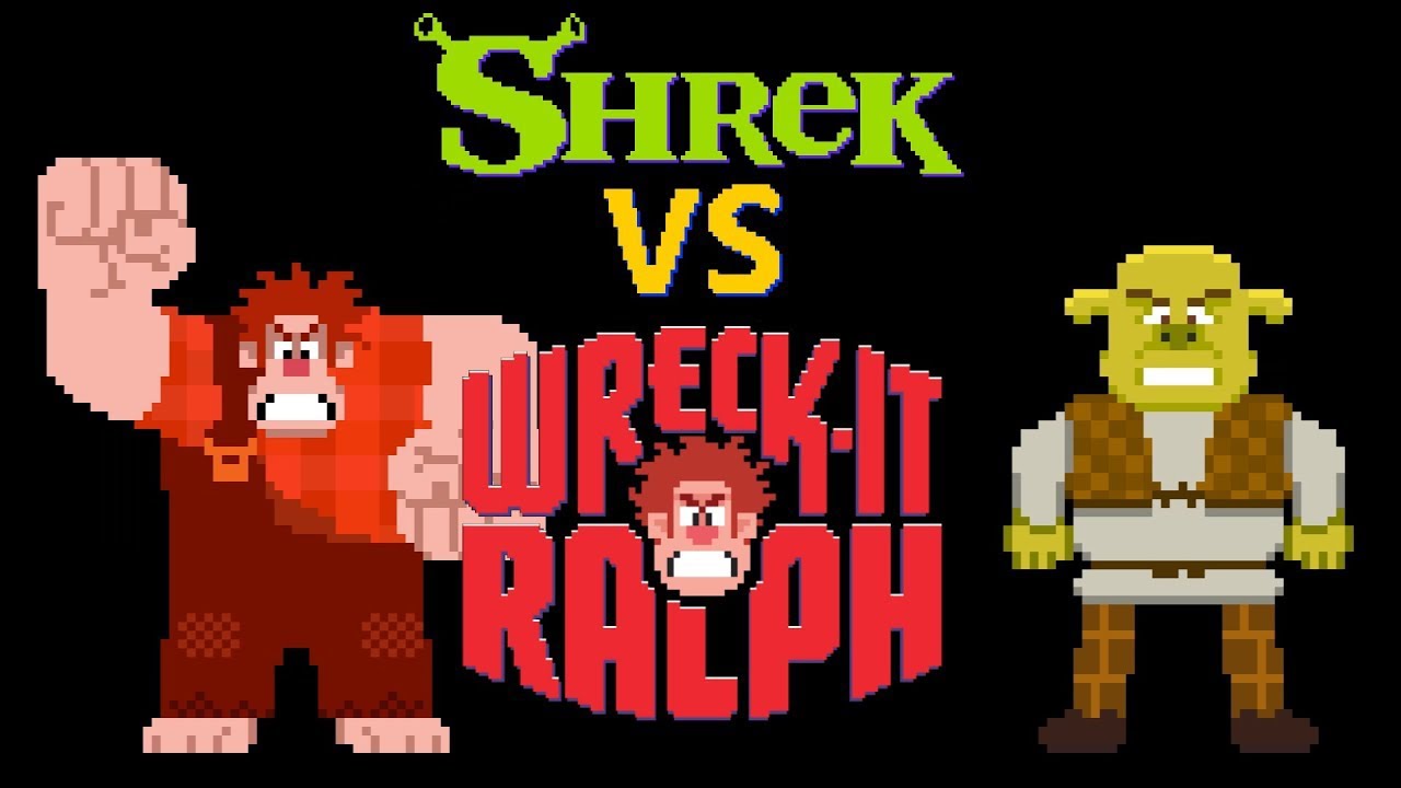 Shrek Vs Wreck It Ralph Full Fight (F**king Epic) - YouTube
