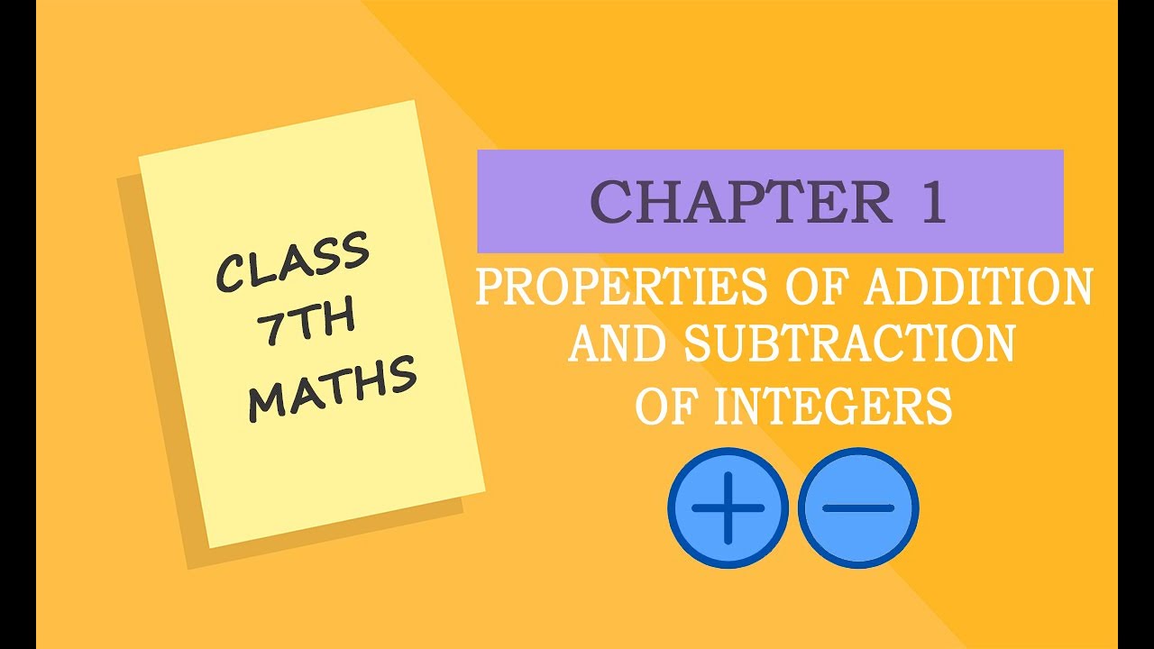 NCERT Class 7 Maths, Chapter - 1, Integers,Topic: Properties of ...