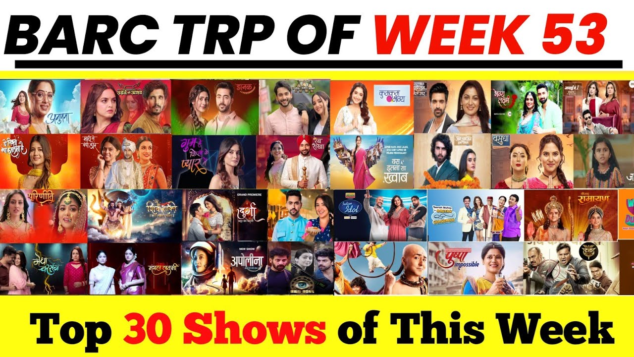 BARC TRP Report of Week 53 (2025) : Top 30 Shows of this Week - YouTube