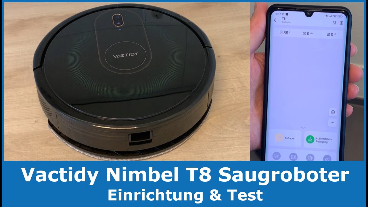 Vactidy Nimble T8 2-in-1 Saugroboter mit Wischfunktion || App ...