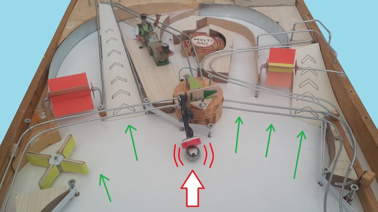 HOMEMADE PINBALL MACHINE - YouTube