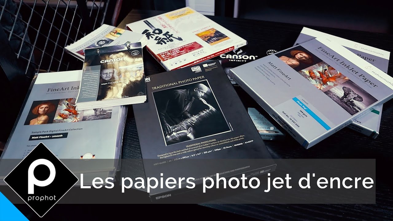 Papiers photo pour impression jet d'encre - Prophot - YouTube