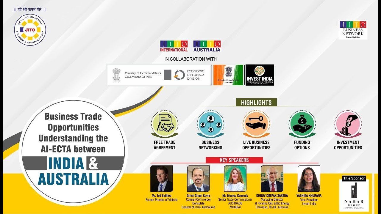 Australia India Business Summit 2022 | CGI Melbourne | JITO Australia ...