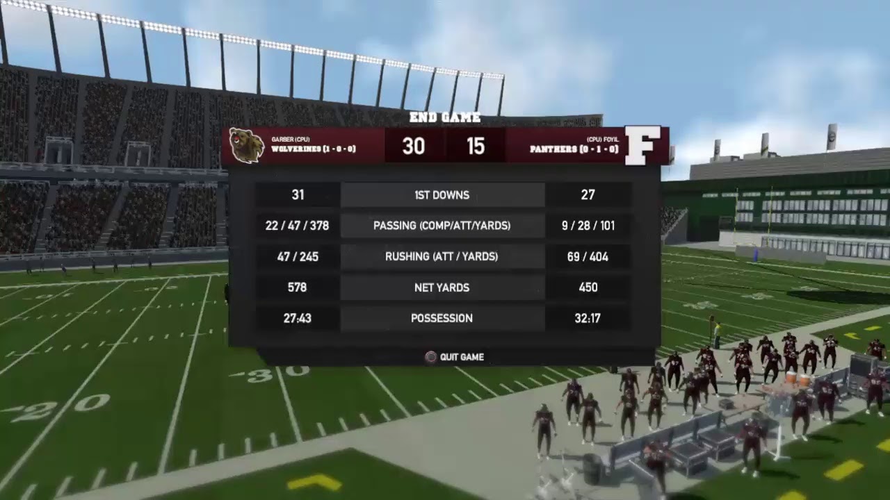 2022🥈LEAGUE2️⃣🥈🏈 WK1 : 🐺 #24 GARBER OKLAHOMA WOLVERINES 🐺 @ 🐾 FOYIL ...