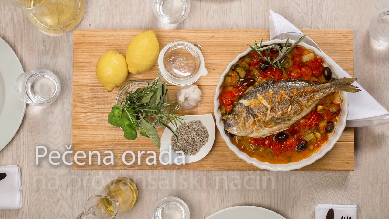 Pečena orada na provansalski način - YouTube