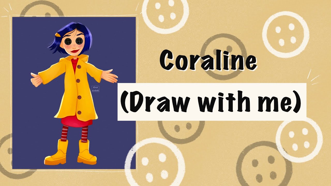 Full Digital Drawing Process of Coraline charachter// Procreate ...