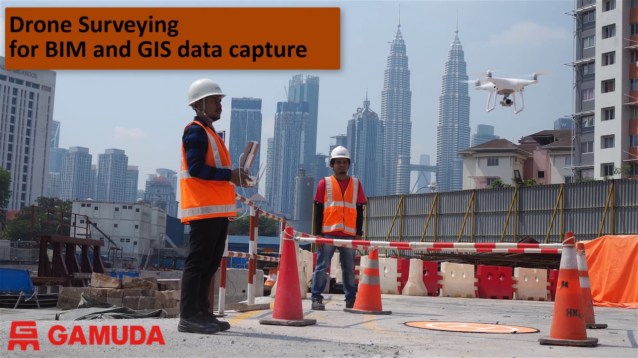 MMC GAMUDA - Drone Surveying for BIM and GIS data capture - YouTube