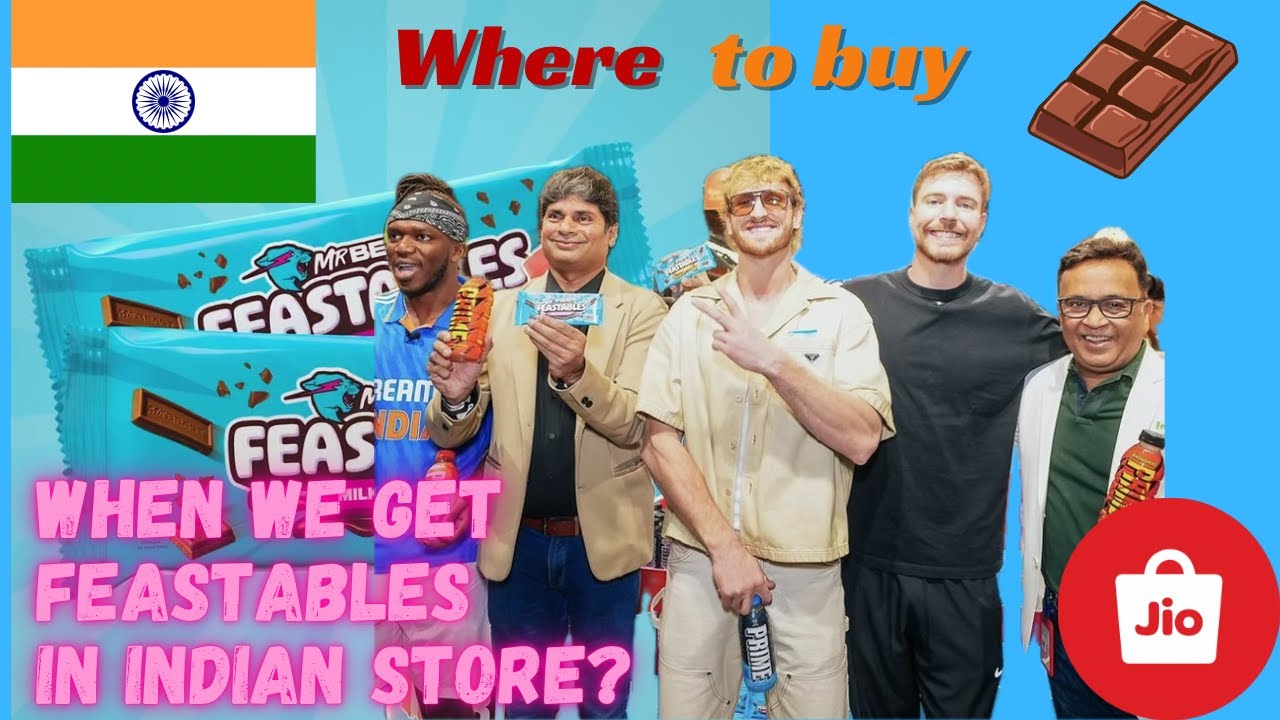 MR BEAST CHOCLATES FEASTABLES LAUNCH IN INDIA / WHERE TO BUY FEASTABLES ...