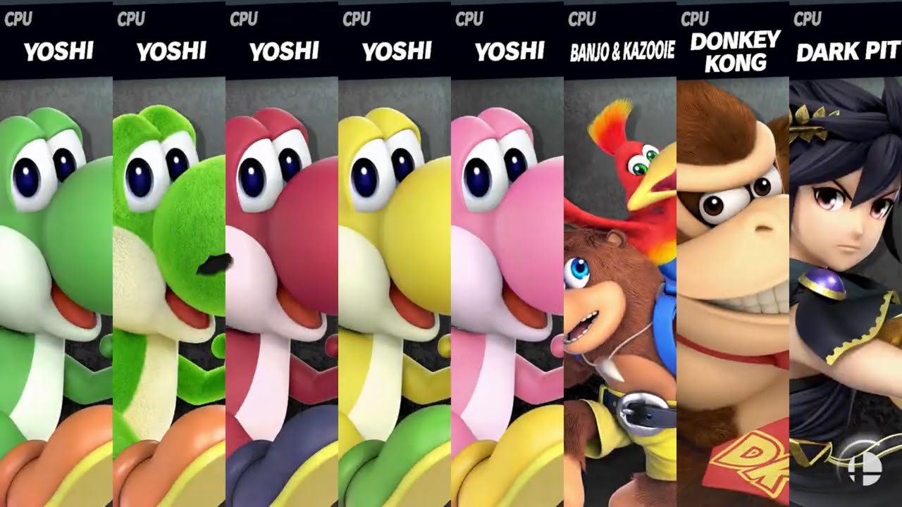 Super Smash Bros. Ultimate - Yoshis & Fighters - YouTube