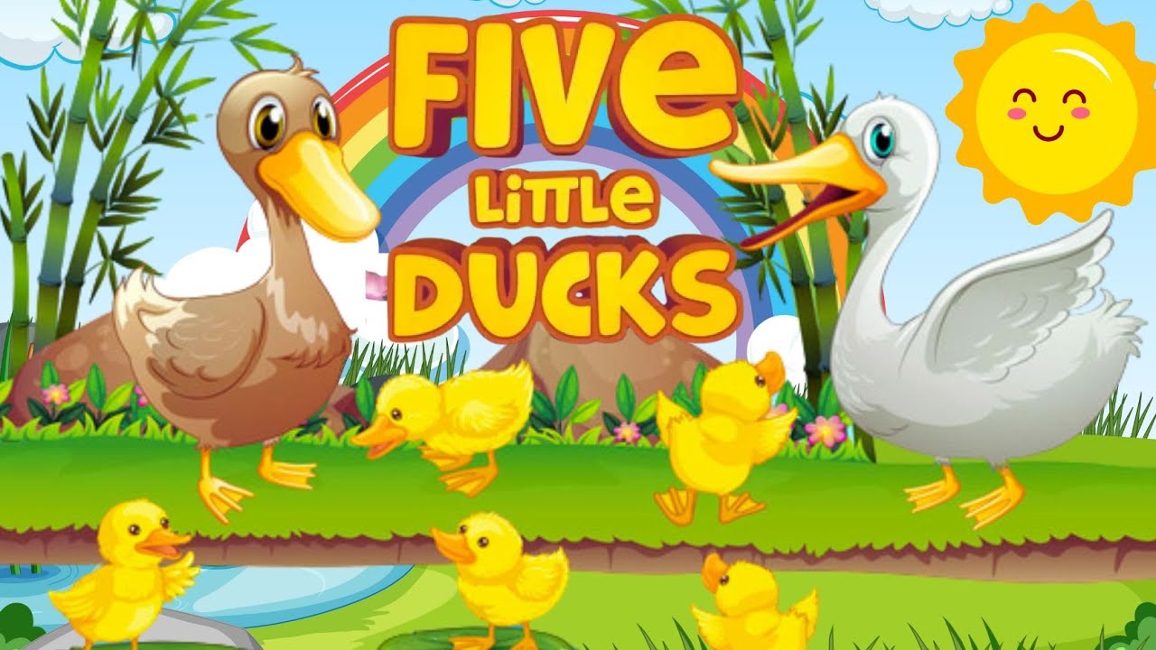 Five Little Ducks | Nursery Rhymes With Lyrics | Five Little Ducks Song ...