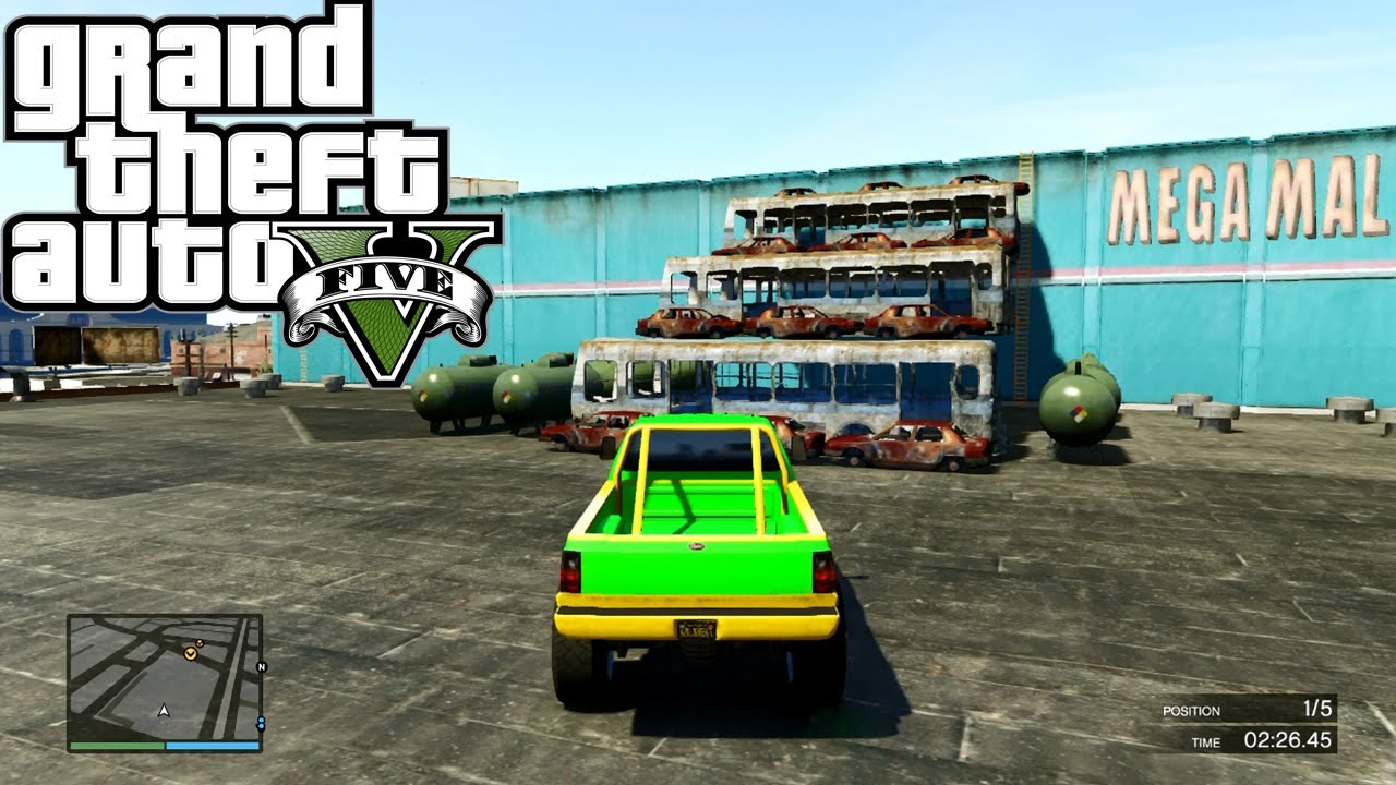 GTA 5 ONLINE Monster Run ( City ) ( Fun Custom Race ) GTA V MULTIPLAYER ...