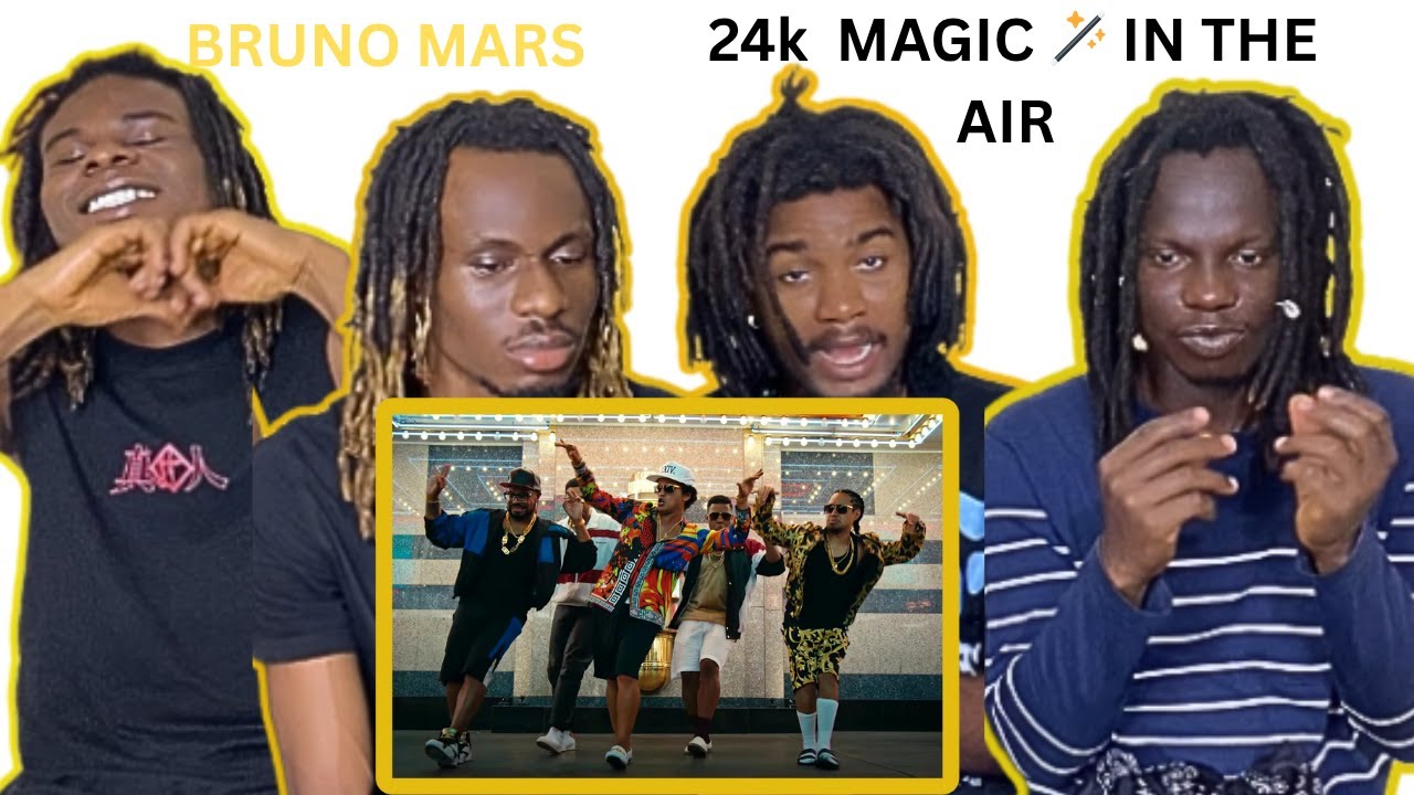 24k Magic 🪄 in the air Rappers first time hearing : Bruno mars - 24k ...