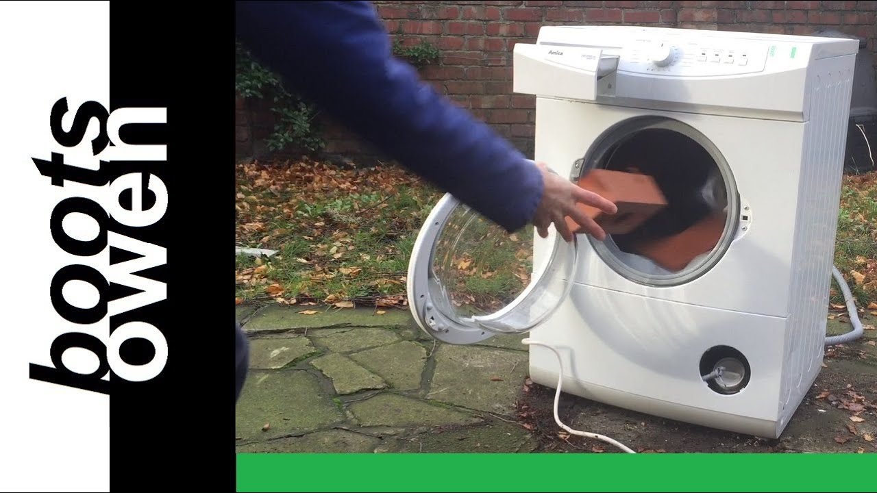 Behind the scenes: lost footage: 11 bricks in a washing machine - YouTube