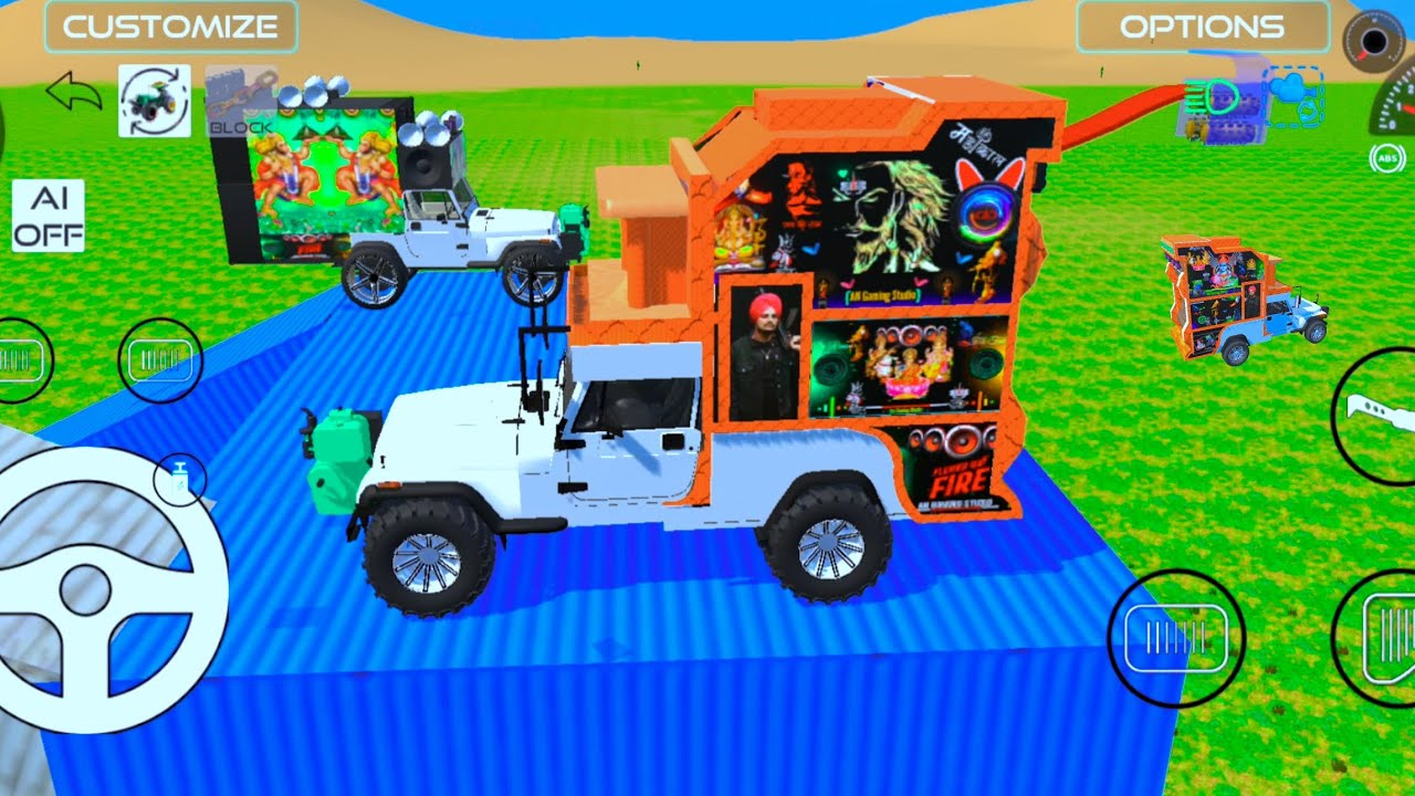 Big dj gadi 1 and dj gadi 2 pickup set gadi fully loaded gadi game ...