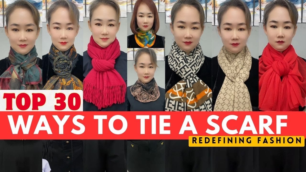 The 30 fashion ways to style a scarf in 2024 | Easy scarf & frock for ...