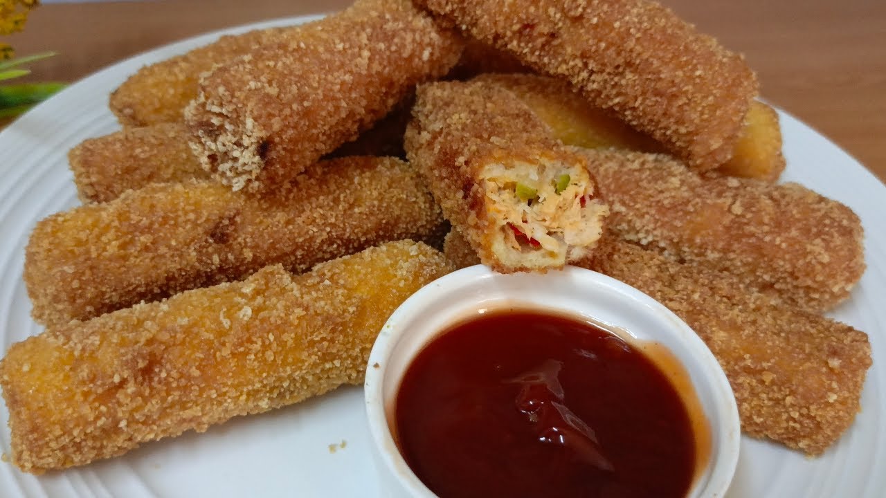 Fried Finger Chicken and Veg Sandwich - Delicious and Easy - YouTube