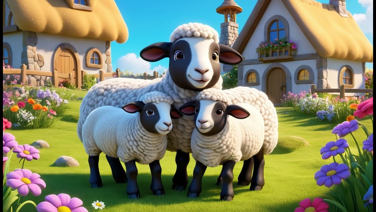 White Sheep, Fluffy and Fat | Cute Sheep Song for Toddlers | Fun ...