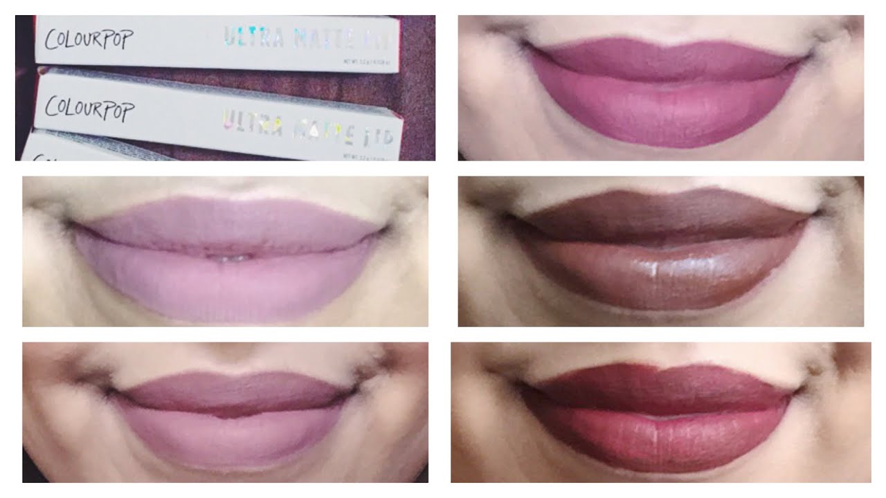 ColourPop Ultra Matte Liquid Lipsticks Review | Lip Swatches | Better ...