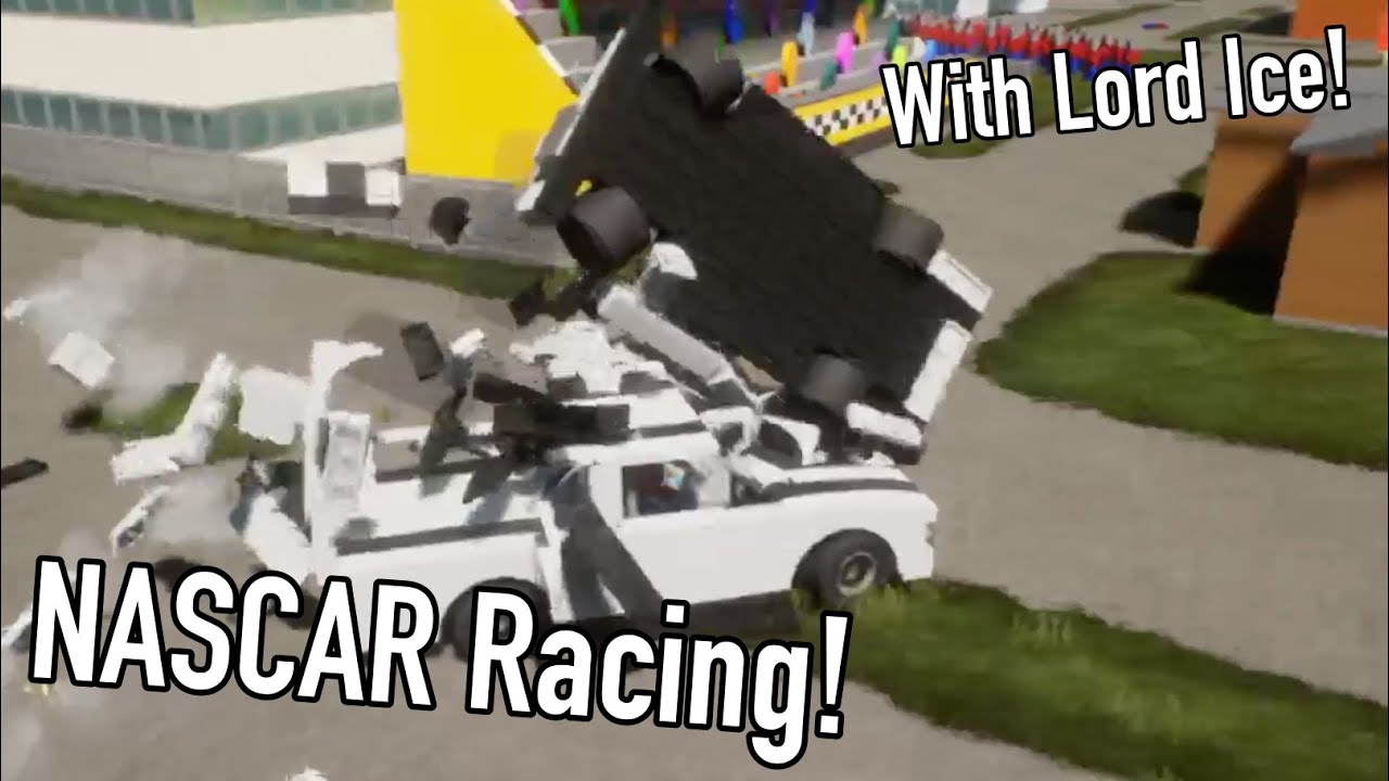 Racing NASCAR Stock Cars with Lord Ice - Brick Rigs - YouTube