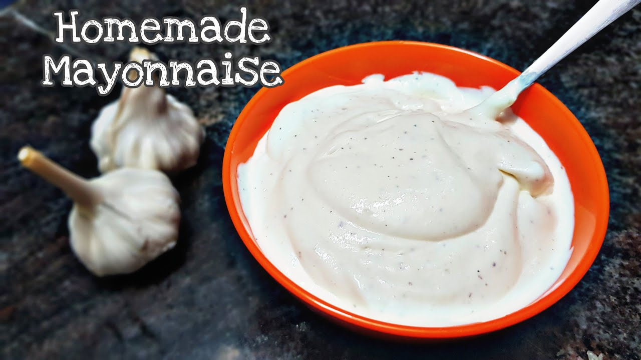 🥚Homemade Mayonnaise in 2 min🥪Garlic Mayonnaise (Restaurant style)🌯 ...