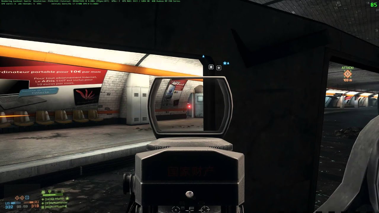 Battlefield 4 Mantle 3840x2160 (4K) Metro 2014 Gameplay - YouTube