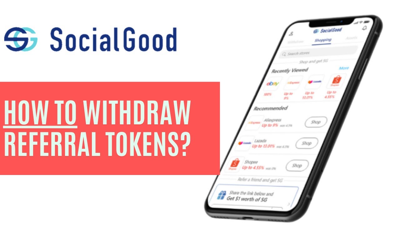 How to withdraw Social Good Tokens and referral tokens | Fully ...
