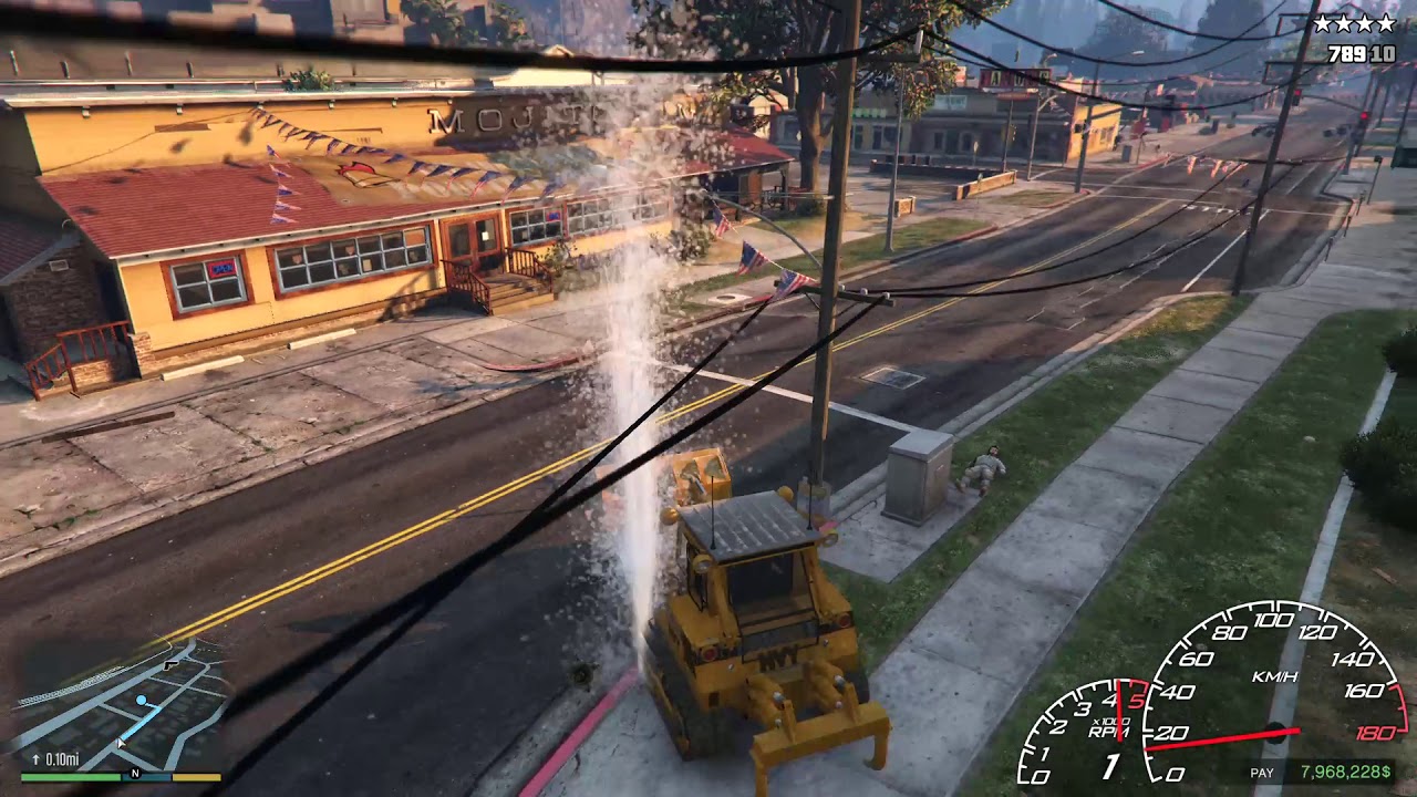 Grand Theft Auto V bulldozer vs tank - YouTube