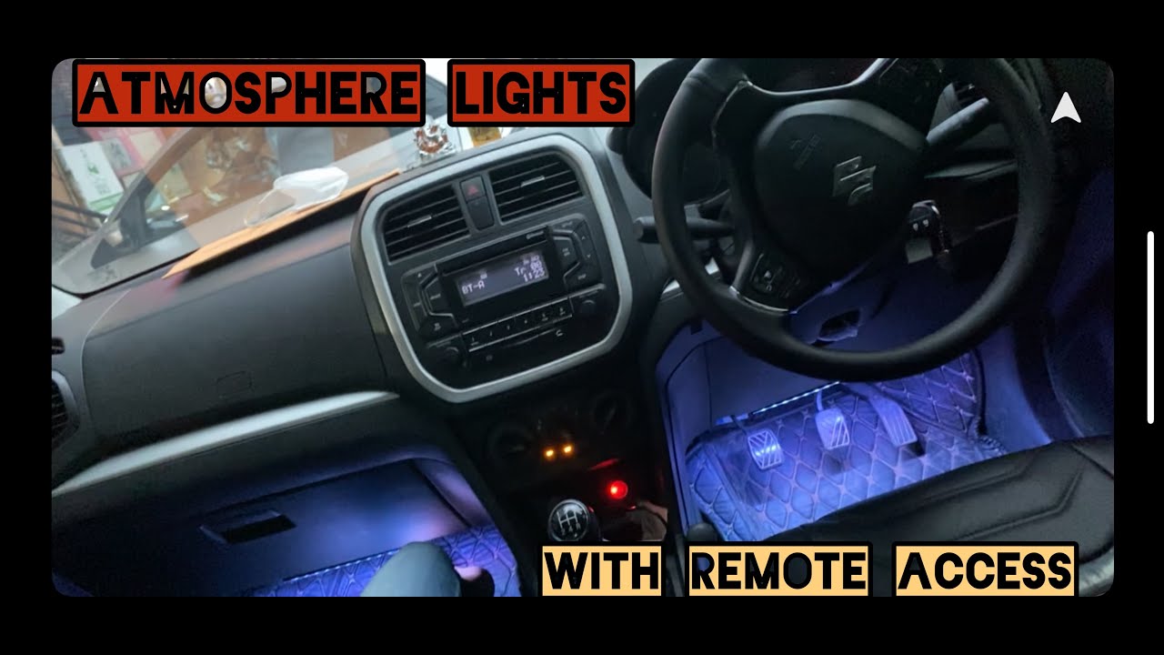 Car atmosphere lighting | how to install atmosphere lights. - YouTube