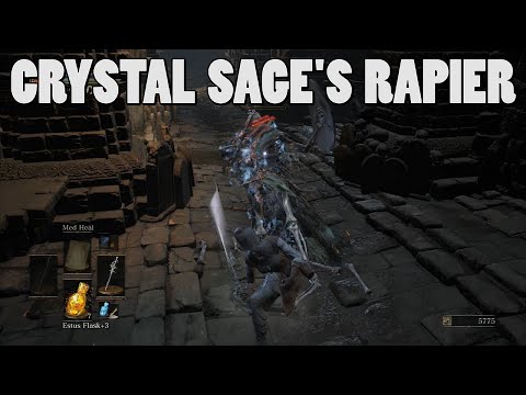 Dark Souls 3 -- Crystal Sage's Rapier, Weapon Showcase (Blind ...