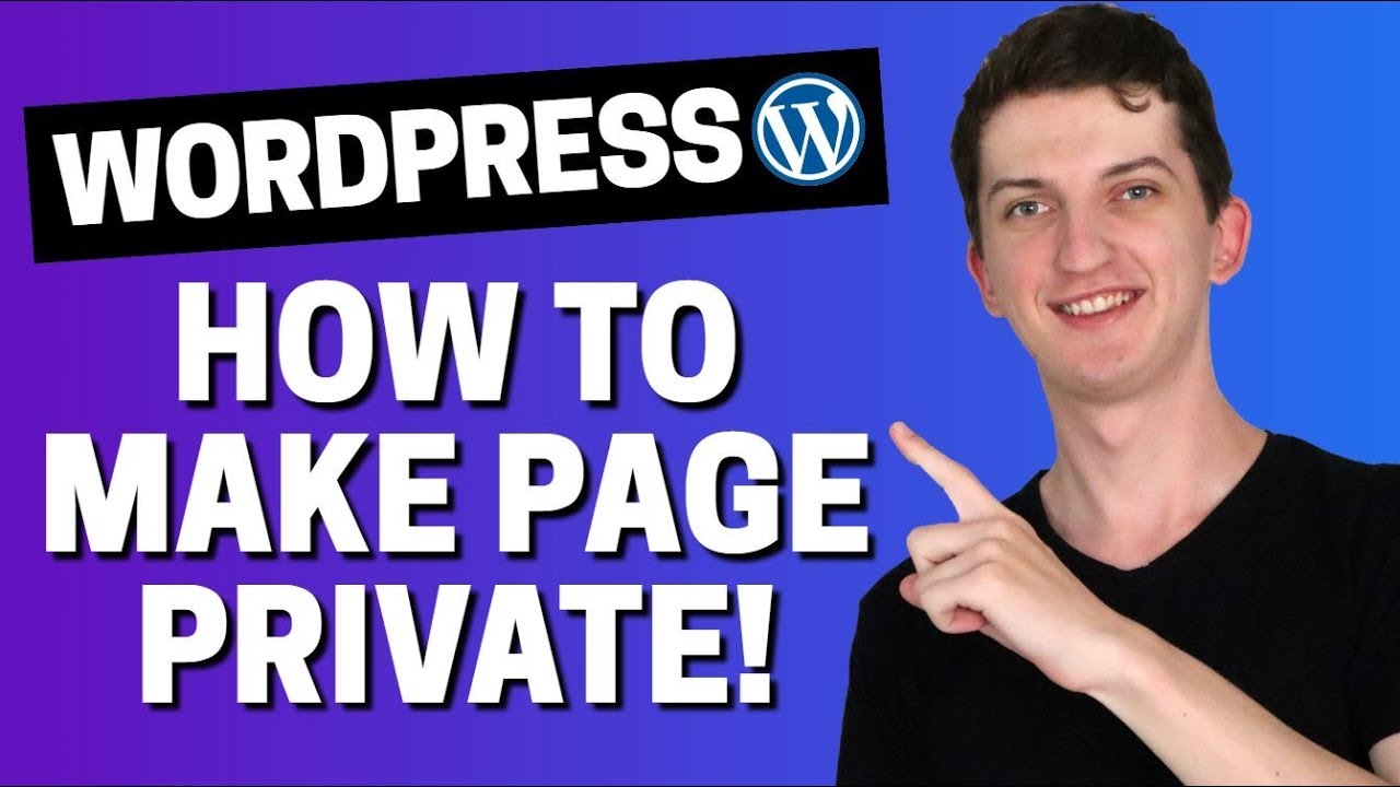 How To Make Page Private In Wordpress YouTube How To Make Page Private In Wordpress YouTube