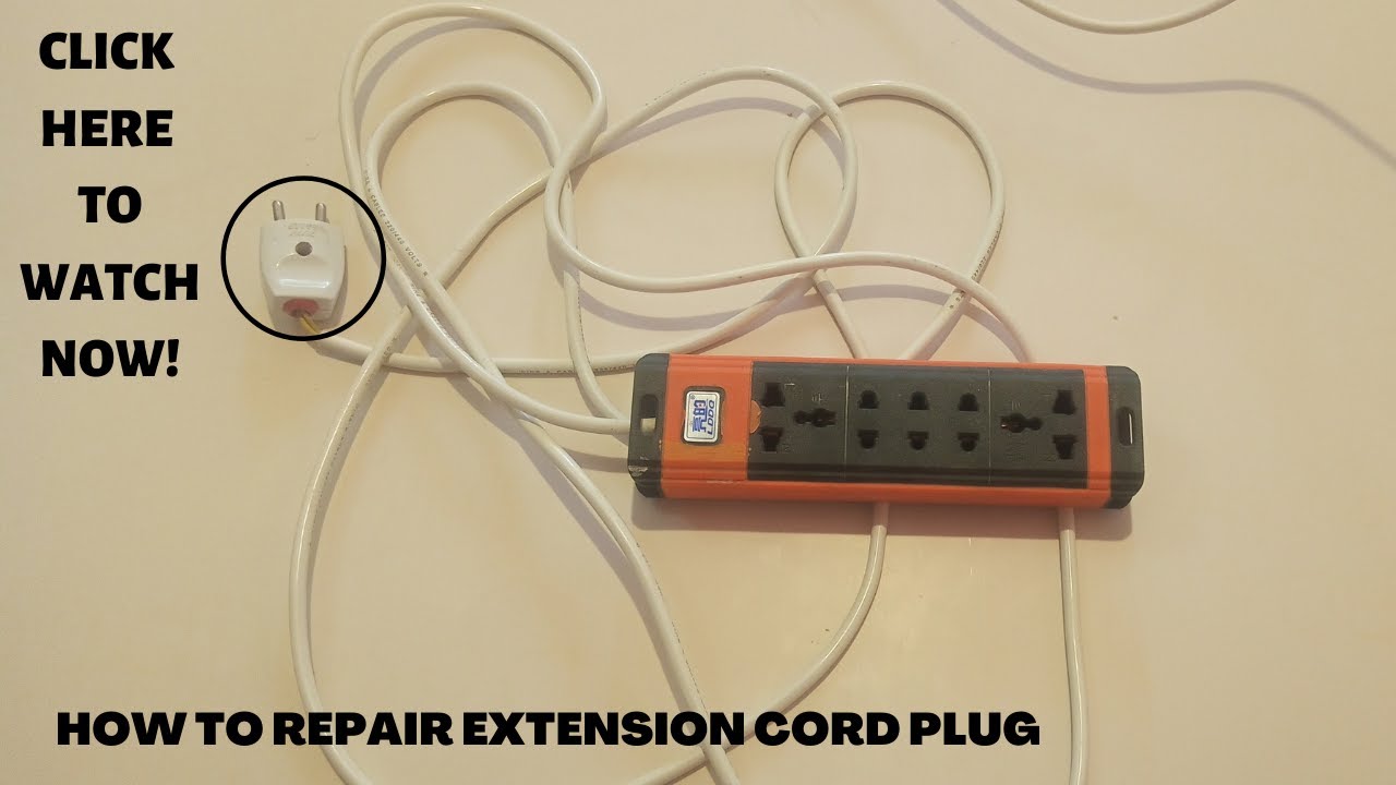 extension cord repair - YouTube