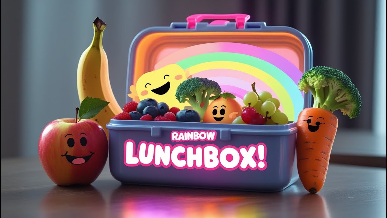 Rainbow Lunchbox – Color Song for Kids Bounce and Learn Kids - YouTube
