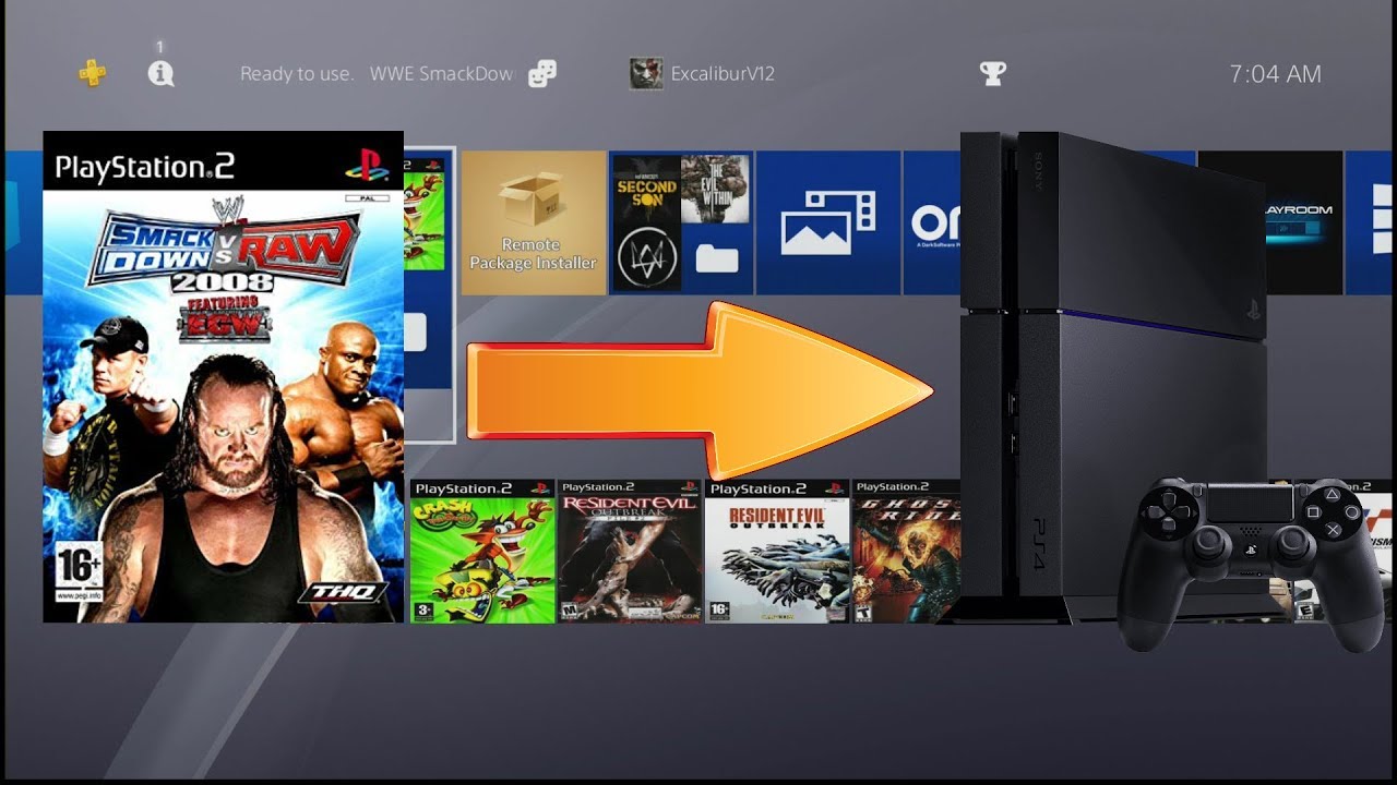 WWE SmackDown Vs Raw 2008 PS4 Gameplay - YouTube