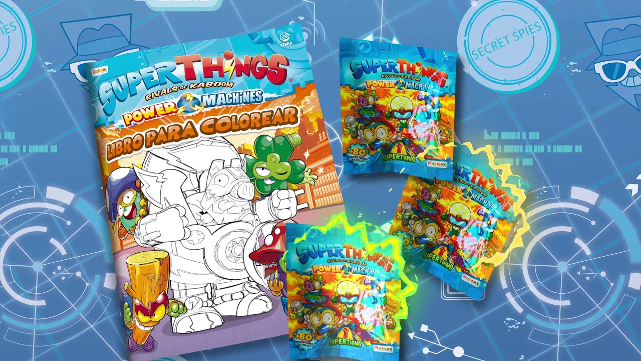 Colorea lo nuevo de los Superthings con el Libro para colorear ...